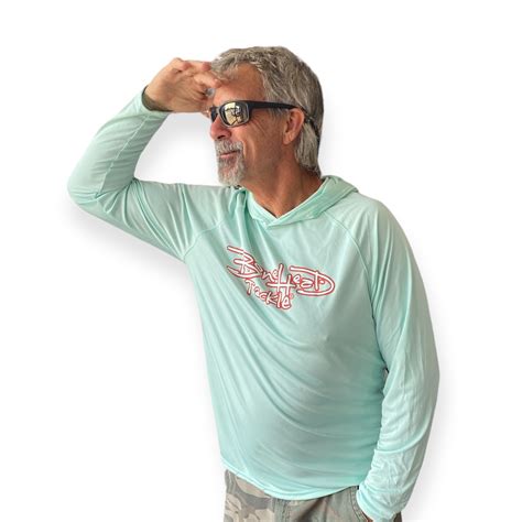 Bonehead Tackle Hooded Sun Shirt Seafoam Bonehead Tackle Most