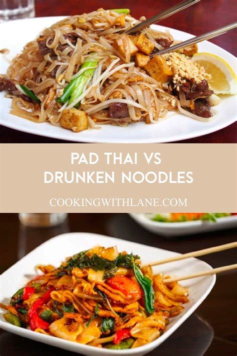 Difference Between Pad Thai Vs Drunken Noodles