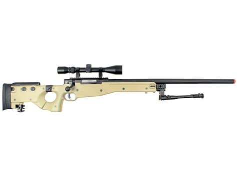 Well Mb08 Bolt Action Airsoft Sniper Rifle W Scope And Bipod