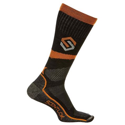 Ultralight Merino Crew Sock Charcoal Scentlok Technologies