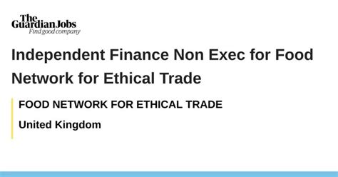 Aisha Aswani On Linkedin Independent Finance Non Exec For Food Network