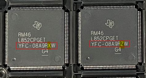 Rm46l852 Device Marking Arm Based Microcontrollers Forum Arm Based Microcontrollers Ti