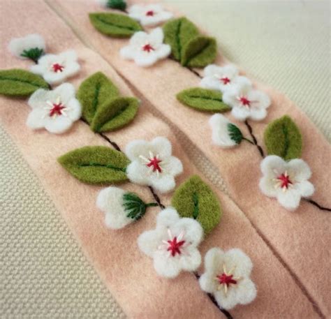 Pin By Debbie Guertin Carver On Felt Crafts In 2025 Felt Embroidery Felt Flowers Diy Felt Crafts
