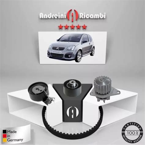 KIT COURROIE DE Distribution Pompe à Eau Citroen C2 1 4 16V 65KW 90CV
