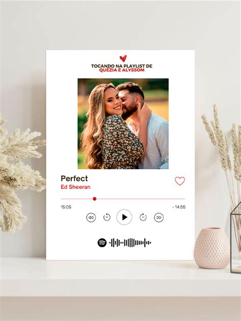 Quadro Spotify Placa Decorativa Personalizada