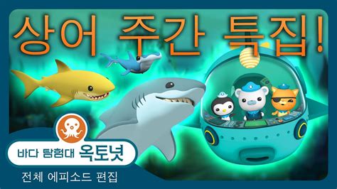 바다 탐험대 옥토넛 🦈 상어 주간 특집 🤿 180분 편집 모음집 Youtube 바다 탐험대 옥토넛 🦈 상어 주간 특집 🤿 180분 편집 모음집 Youtube