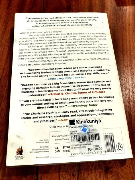 The Charisma Myth Master The Art And Science Of Personal Magnetism Book