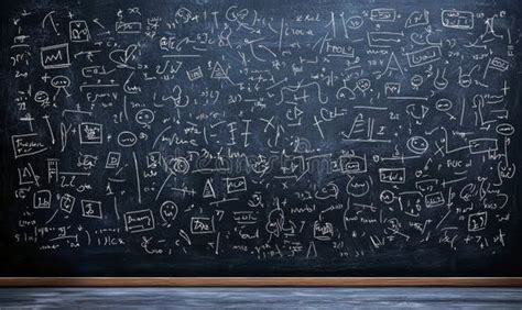 A Chalkboard Covered In Complex Mathematical Equations And Scientific