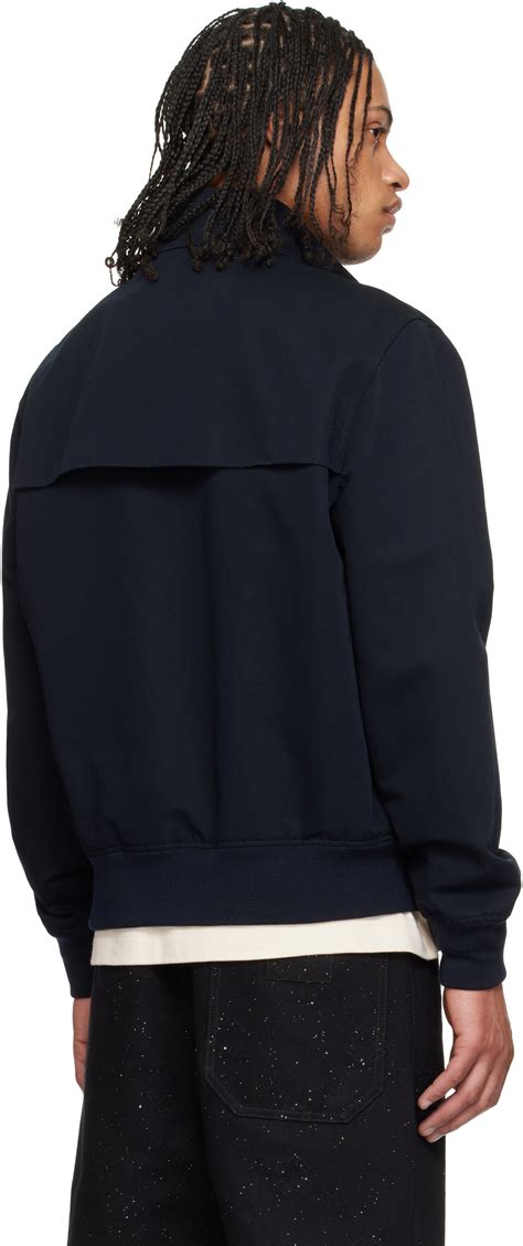 Givenchy Navy Monogram 72 Crystals Harrington Jacket Givenchy