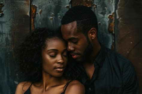 Man And Woman Hugging Each Other Premium Ai Generated Image