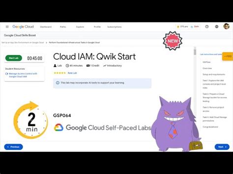 Cloud IAM Qwik Start GSP Qwiklabs YouTube
