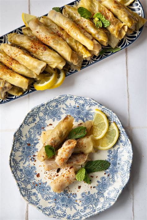 Malfouf Lebanese Stuffed Cabbage Rolls Recipe