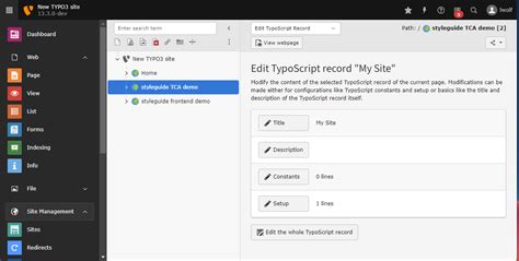 Typoscript Backend Module — Typoscript Explained Main Documentation