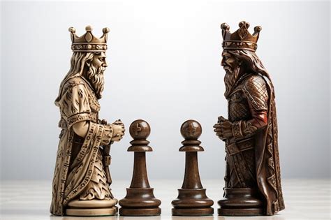 Premium Vector Chess Set Board Game Strategy King Queen Bishop Knight