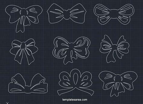 Bow Dwg Cad Block File Bow Cad Drawings For Autocad Cad Blocks Cad