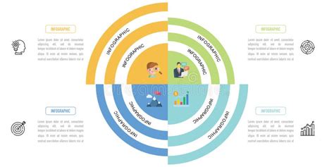 Circular Or Pie Chart Paper Origami Infographic For Business
