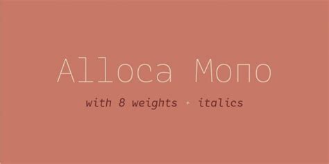Alloca Mono Font Download Free Fonts