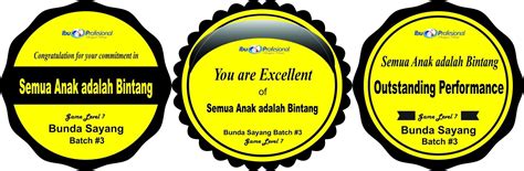 My Badge Kelas Bunda Sayang ~ Sejauh Kaki Melangkah