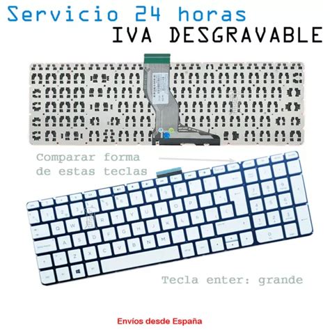 TECLADO ESPAÑOL DE portatil compatible para HP PAVILION 15 AB098NB 15