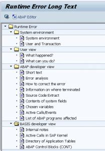 ABAP Workbench How To Use System Logs And Short Dump Analysis