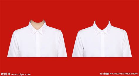 女款白色衬衫证件照衣服素材ps设计图 PSD分层素材 PSD分层素材 设计图库 昵图网