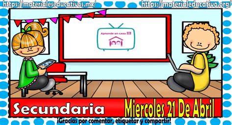 Preguntas Y Videos De Aprende En Casa Iii Mis Clases De Secundaria Del
