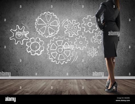 Gears Mechanism As Teamwork Concept Stock Photo Alamy