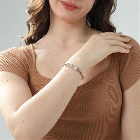 Custom Medical Alert Id Bracelet For Women With Free Engraving