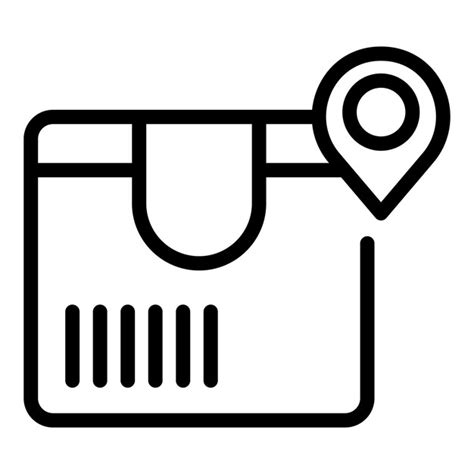 Premium Vector Parcel Box Location Icon Outline Vector Export Service Delivery Cargo