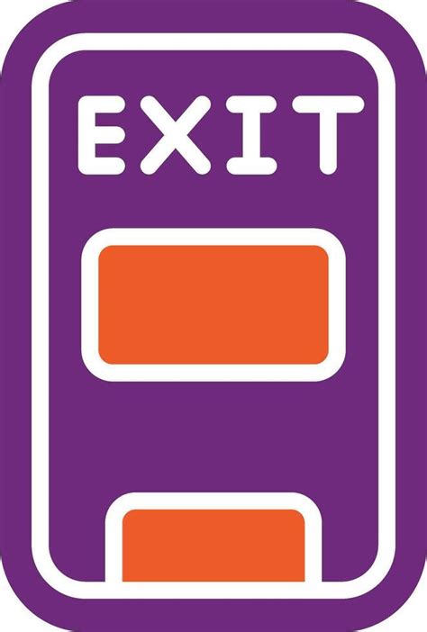 Emergency Exit Vector Icon Design Illustration 32828296 Vector Art At