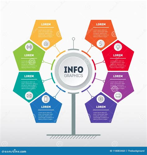 Tree Mindmap Timeline Process Infographics Template Background Cartoon Vector Cartoondealer