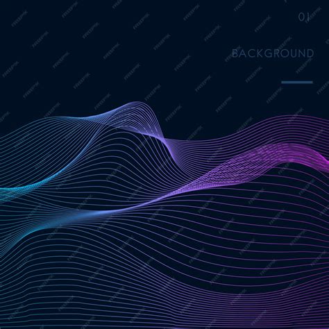 Free Vector Data Visualization Dynamic Wave Pattern Vector