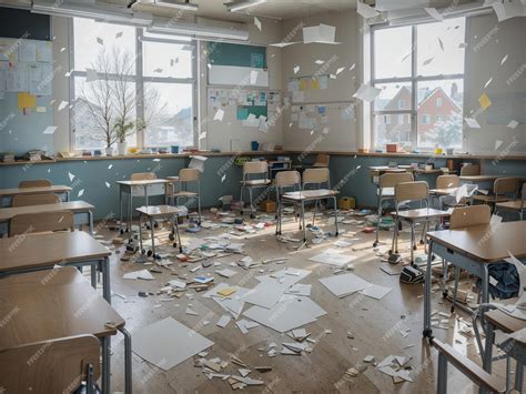 Premium Photo Back To School Embracing A Fresh Start In An Empty High School Classroom