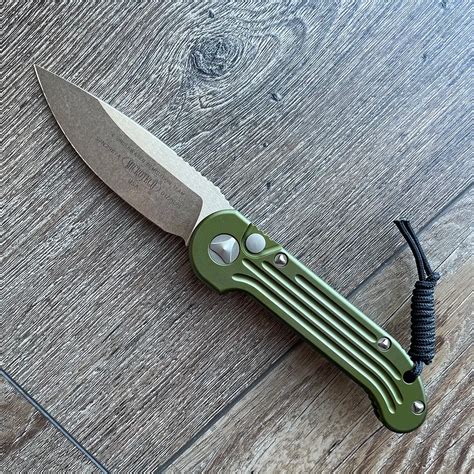 Microtech Ludt Od Green Bronzed Standard 135 13od American Edge Knives