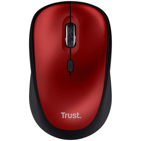 Mouse Wireless Trust Yvi Eco Silentios Rosu Emagro