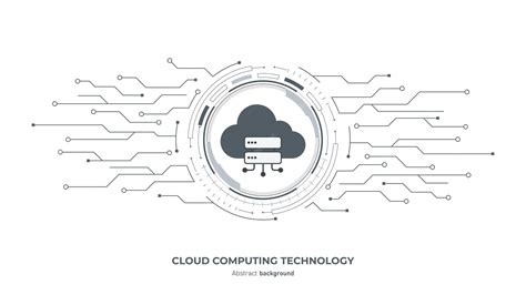 Concept Of Cloud Computing Digital Information And Data Center