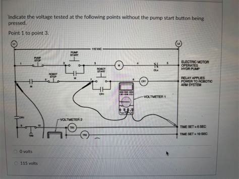 Solved Indicate The Voltage Tested At The Following Points Chegg