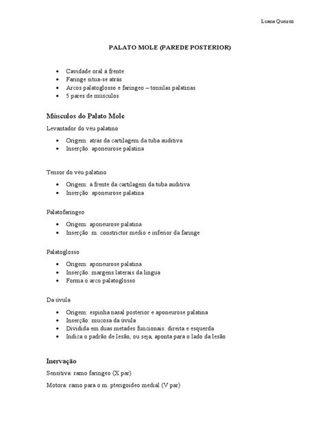 Músculos Do Palato Mole Pdf