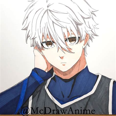 New Anime Character Drawing Nagi Seishiro From Blue Lock Ide