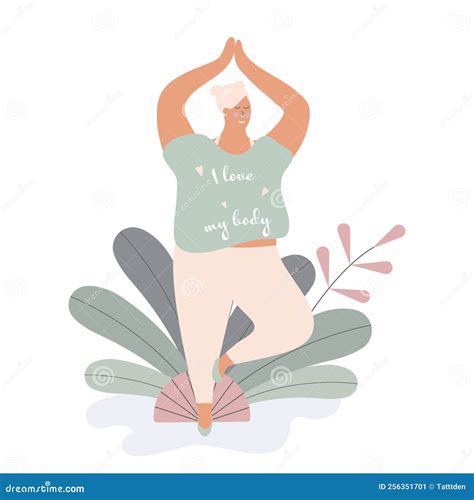 Body Positivity Cute Young Plump Girl With More Size Inclusive Body Do