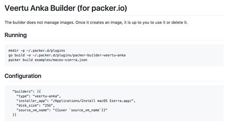 Anka Packer Builder To Create MacOS Anka VMs For IOS MacOS CI Veertu