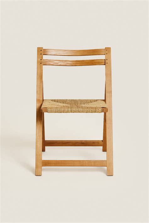 Zara Ash Wood And Seagrass Folding Chair Mall Of America®