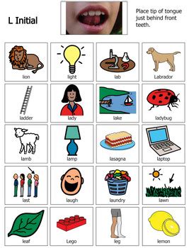 Complete L Sound Articulation Pack By Vocalise Speech And Language