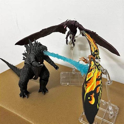 Bandai Shin ภาพยนตร์ Godzilla Rodan Vs Mothra Gojira คิงคองของมอนสเตอร์ตุ๊กตาขยับแขนขาได้ของเล่น