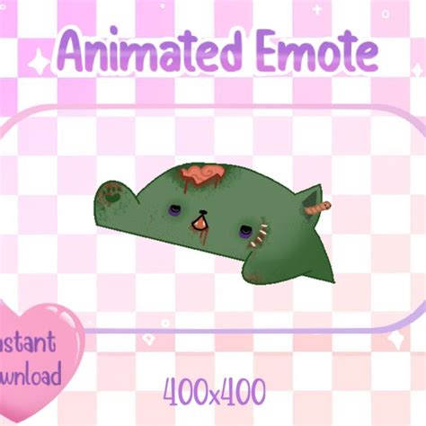 Animated Zombie Twitch Emote Etsy