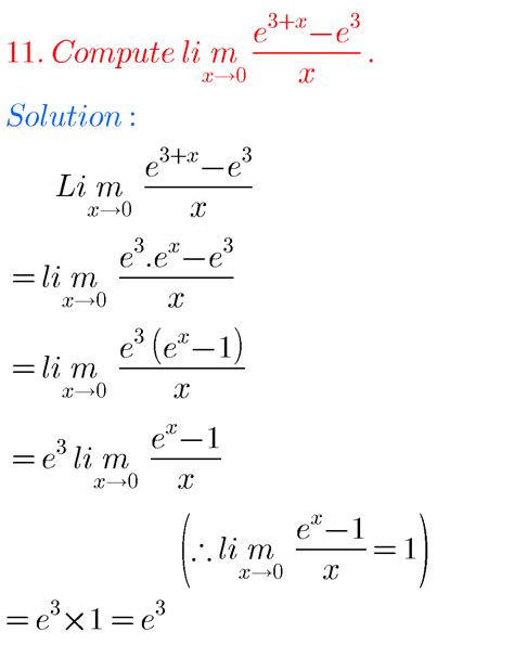 Mathematics Limits And Continuity Inter Solutions Maths Glow