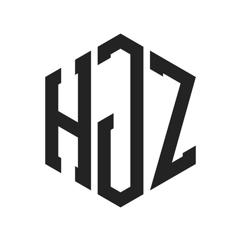 Diseño Del Logotipo De Hjz Letra Inicial Hjz Monograma Logotipo Con
