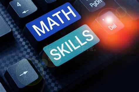 Handwriting Text Math Skills Business Concept Starting To Learn How To Count Numbers Add Divide