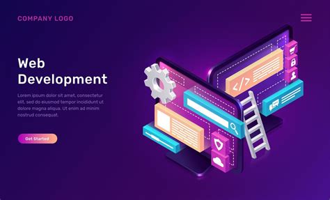 Web Development Isometric Concept Vector Art At Vecteezy