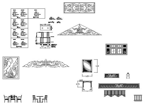 2d Design Of Different Blocks In Autocad Drawing Cad File Dwg File